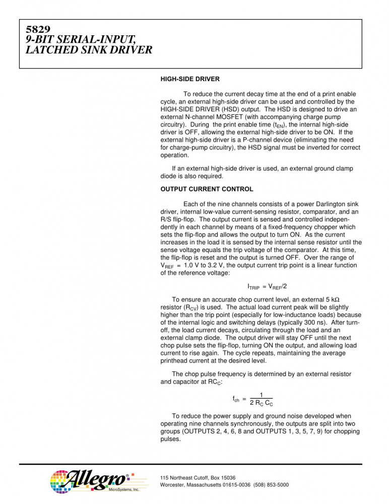 UCN5829EB datasheet page 8