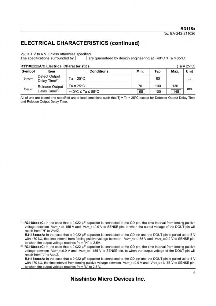 R3118 datasheet page 6