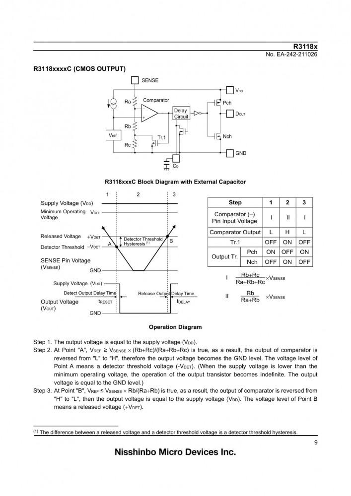 R3118 datasheet page 9
