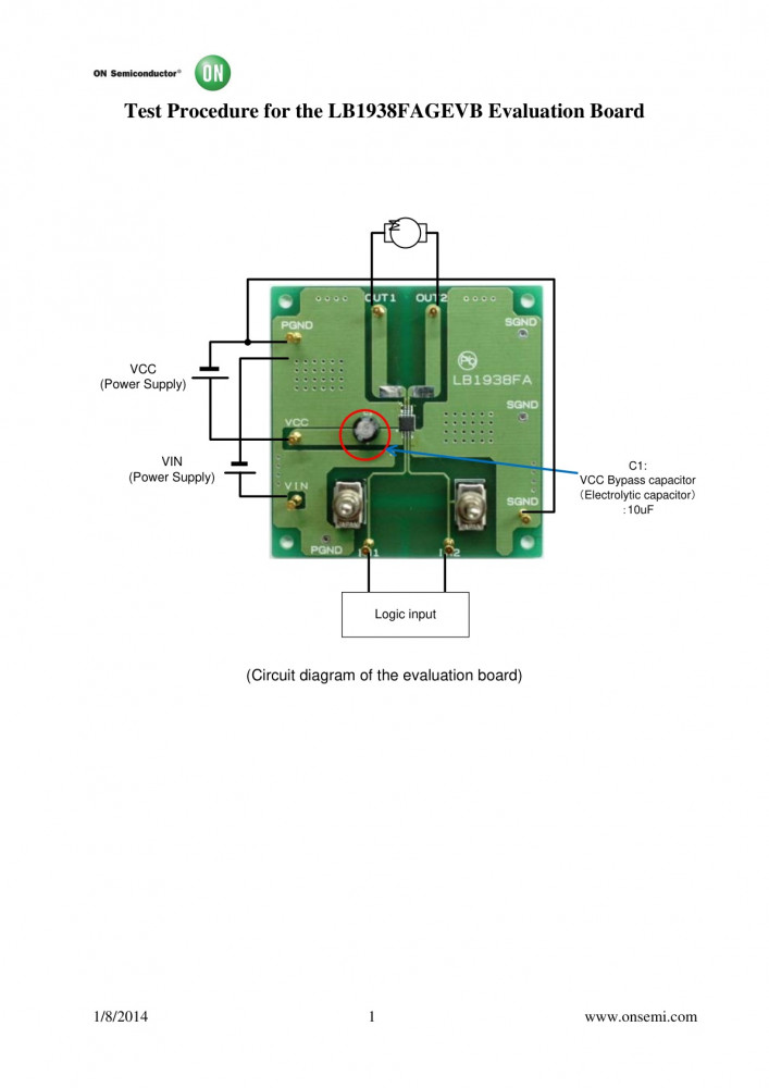 LB1938FAGEVB evaluation board circuit diagram