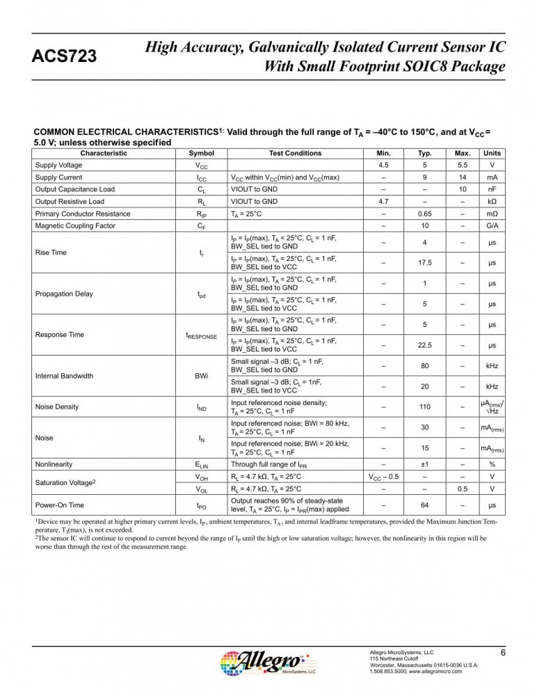 ACS723 datasheet page 6