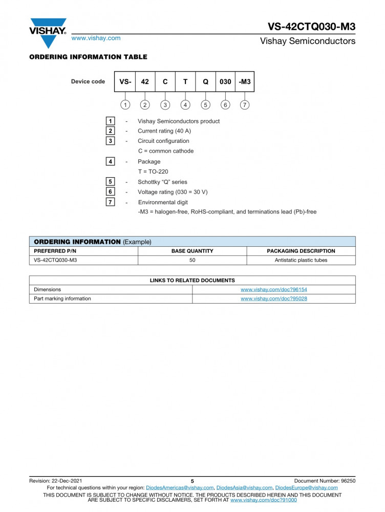 VS-42CTQ030-M3 datasheet page 5