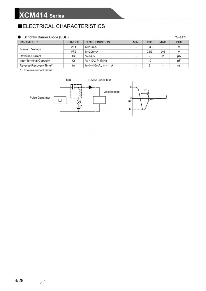 XCM414B037D2-G datasheet page 4