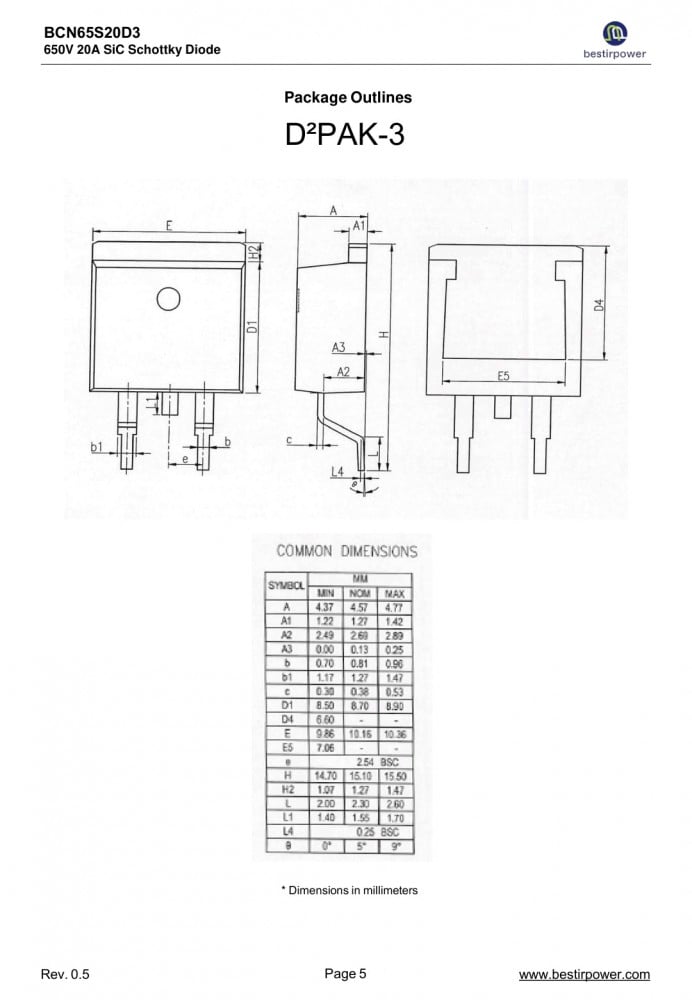 BCN65S20D3 datasheet page 5
