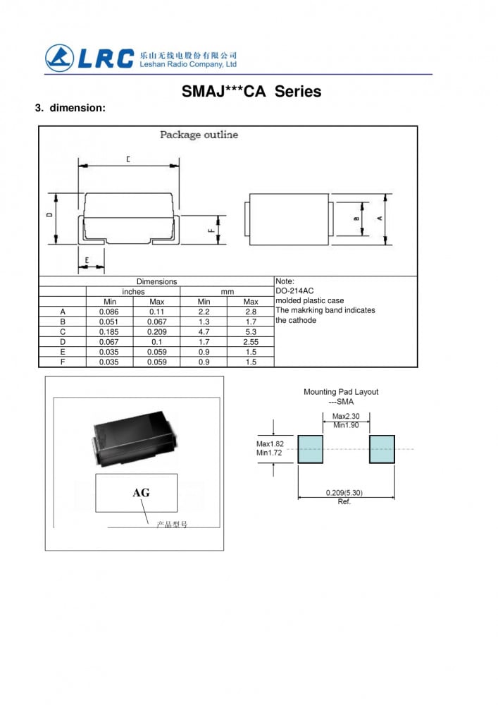 SMAJ series datasheet page 4