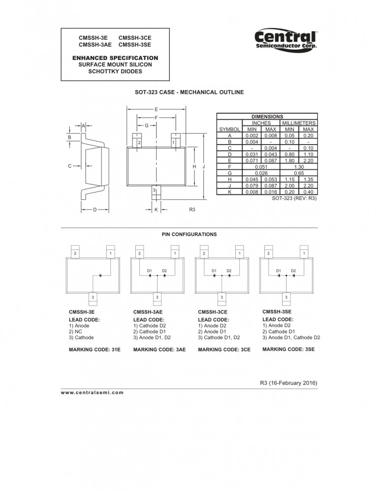 Central CMSSH-3SE datasheet page 2