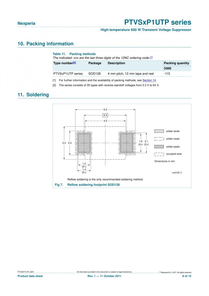 PTVS3V3P1UTP datasheet page 8