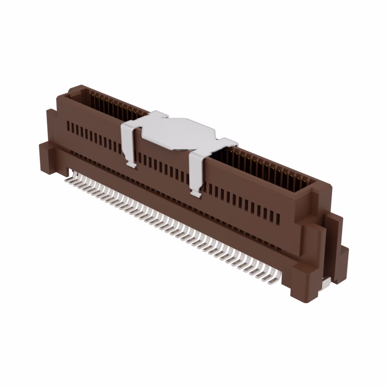 SlimStack Board-to-Board Connector, 0.635mm Pitch, 0.635 Series, Plug, 9.00 or 15.00mm Mated Height, 6.40mm Mated Width, 80 Circuits, with Embossed Tape with Cover Packaging for sale