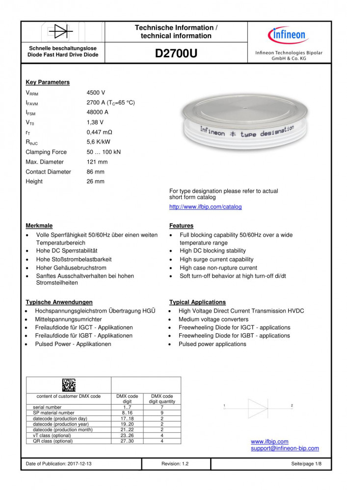 D2700U technical information page 1