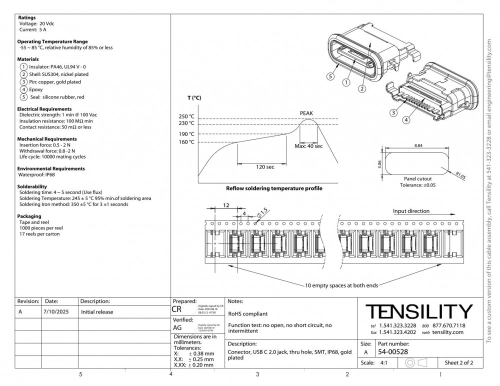 Tensility 54-00528 drawing, page 2
