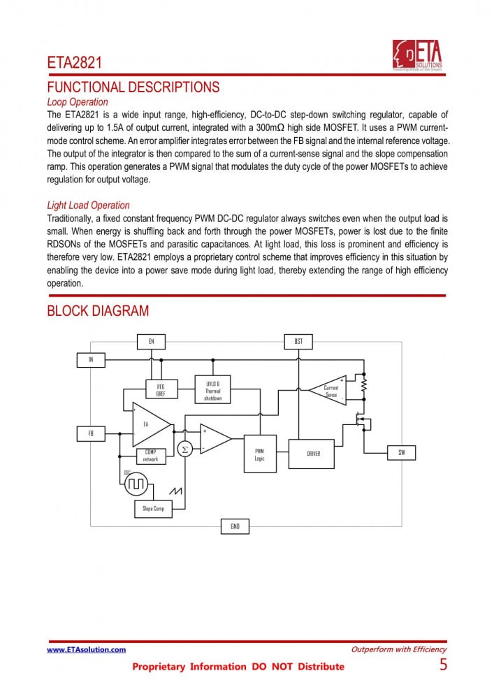 ETA2821S2G datasheet page 5