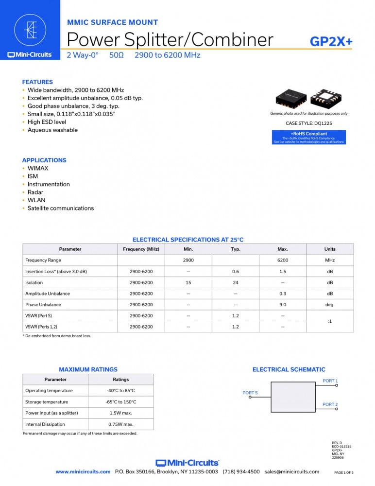 GP2X+ datasheet page 1