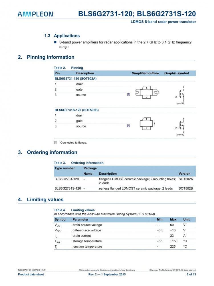 BLS6G2731S-120 datasheet page 2