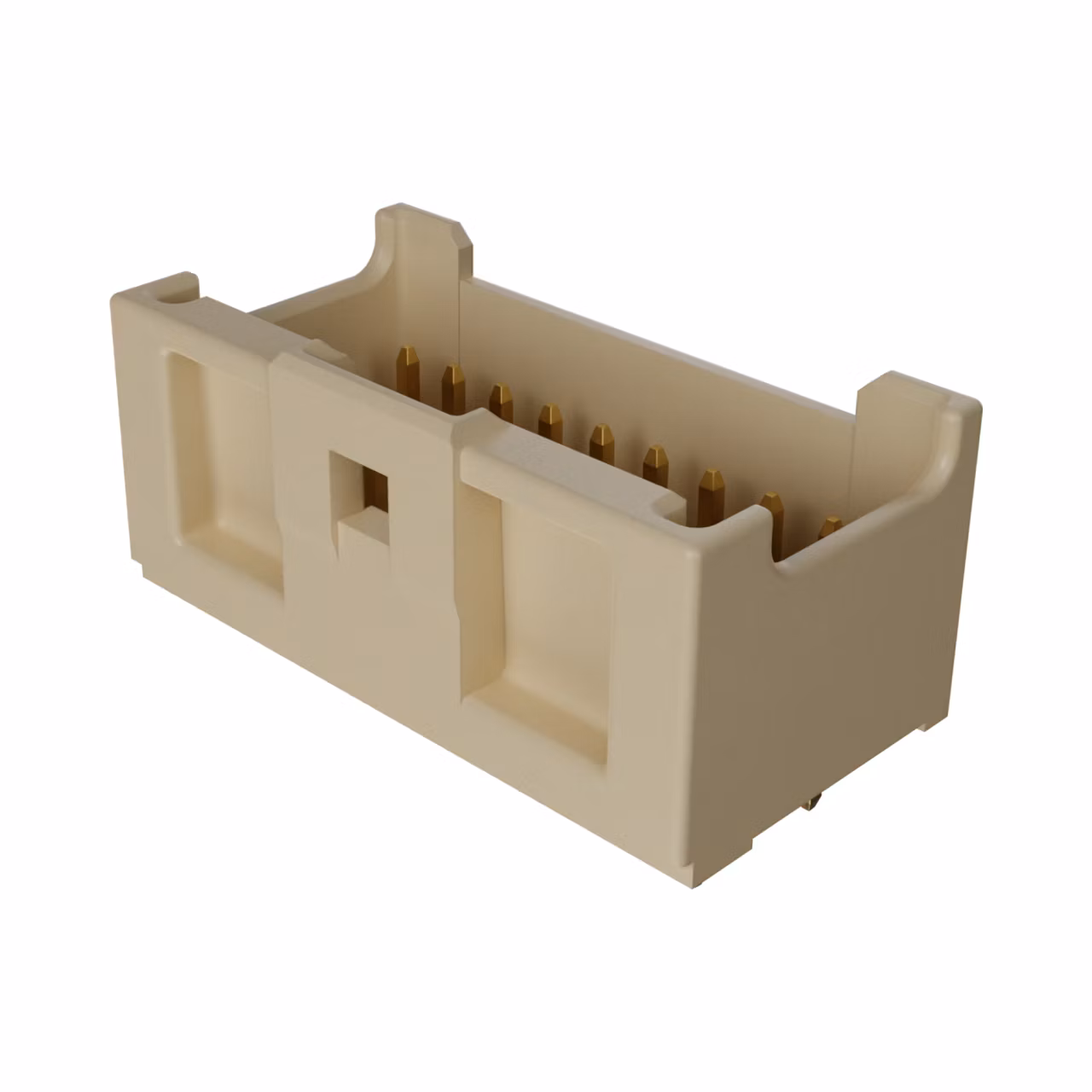 MicroClasp Vertical Header, 2.00mm Pitch, Dual Row, Through Hole, Gold Flash (Au) Plating, 18 Circuits, without PCB Locator for sale