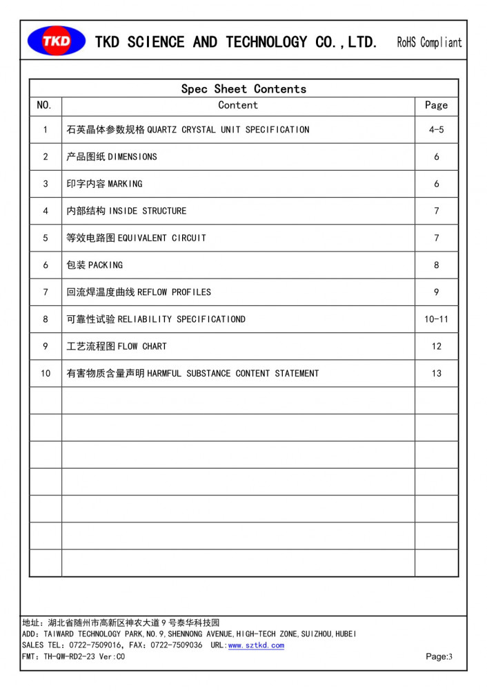 TKD SX32Y024000BC1T001 specification page 3