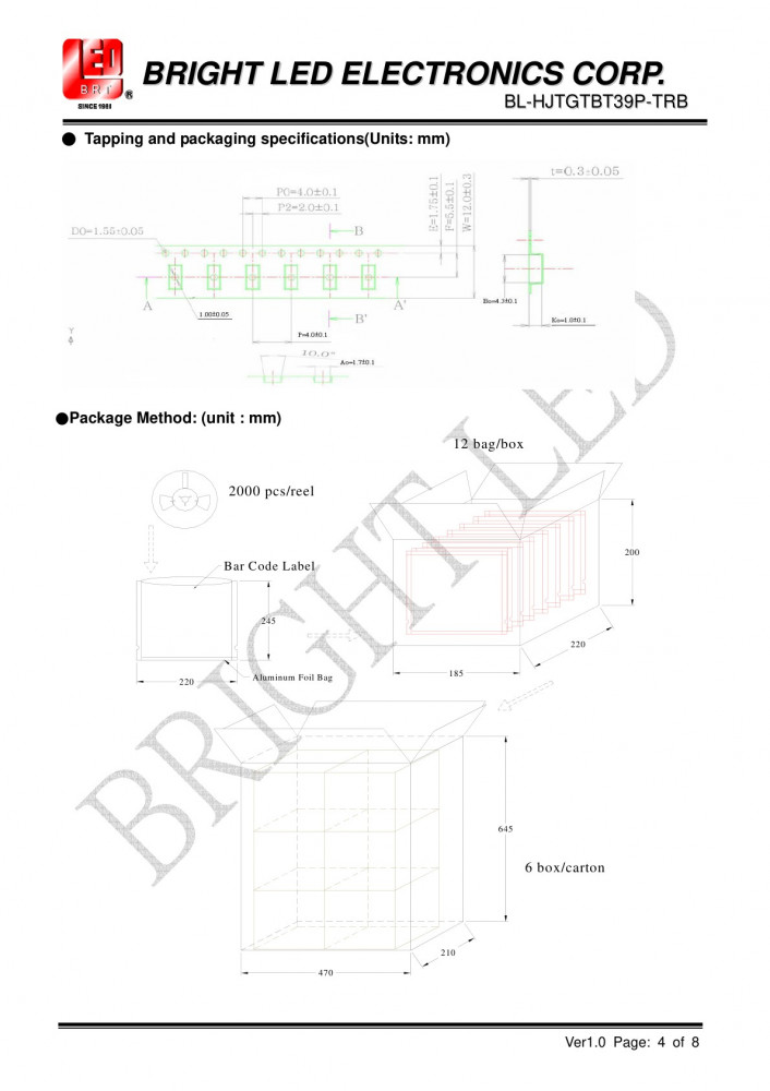 BL-HJTGTBT39P-TRB datasheet page 4