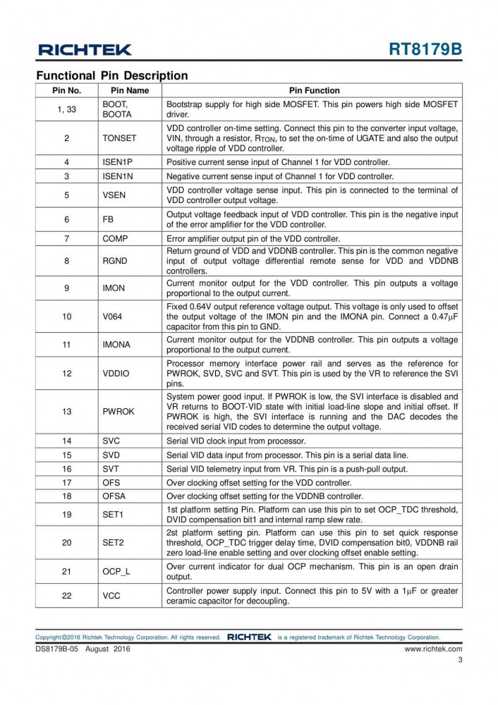 RT8179B datasheet page 3