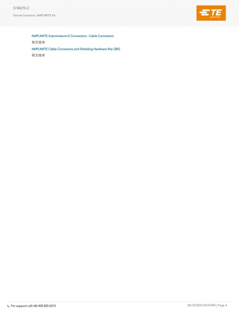 TE Connectivity 5748270-2 technical document page 4
