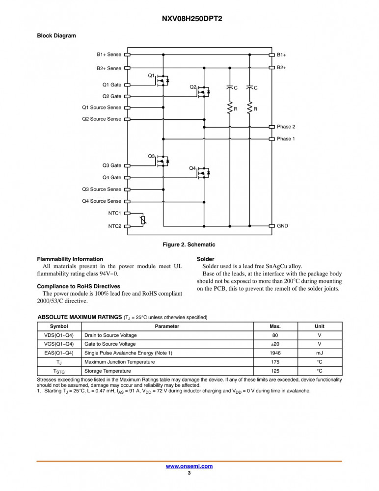 NXV08H250DPT2 datasheet page 3