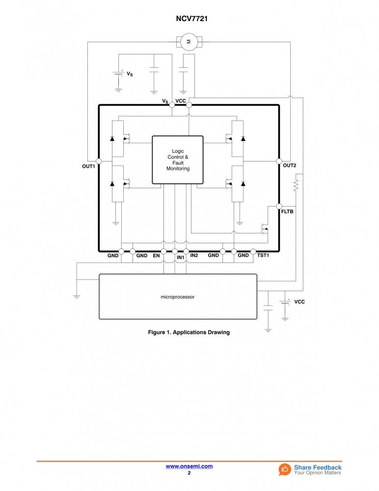 NCV7721 technical document page 2