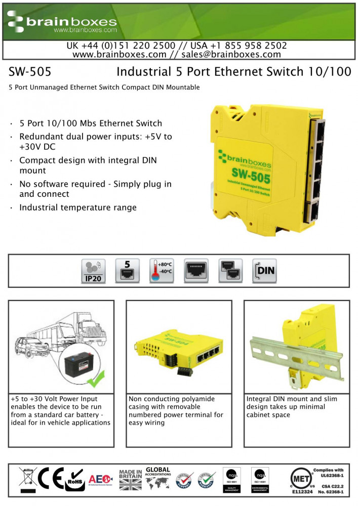 SW-505 product document image 1