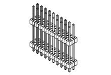 2.00mm Pitch Milli-Grid Header, Right-Angle, Through Hole, 14 Circuits, 0.05µm Gold (Au) Plating, Mating Pin Length 4.00mm, Tail Length 1.85mm, Tray, Lead-Free