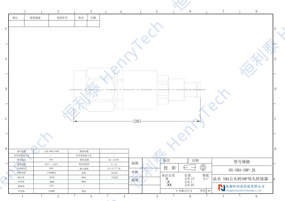 HX-SMA/SMP-JK technical document page 1