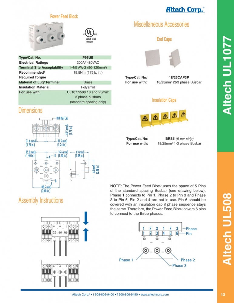Altech busbar system document page 10