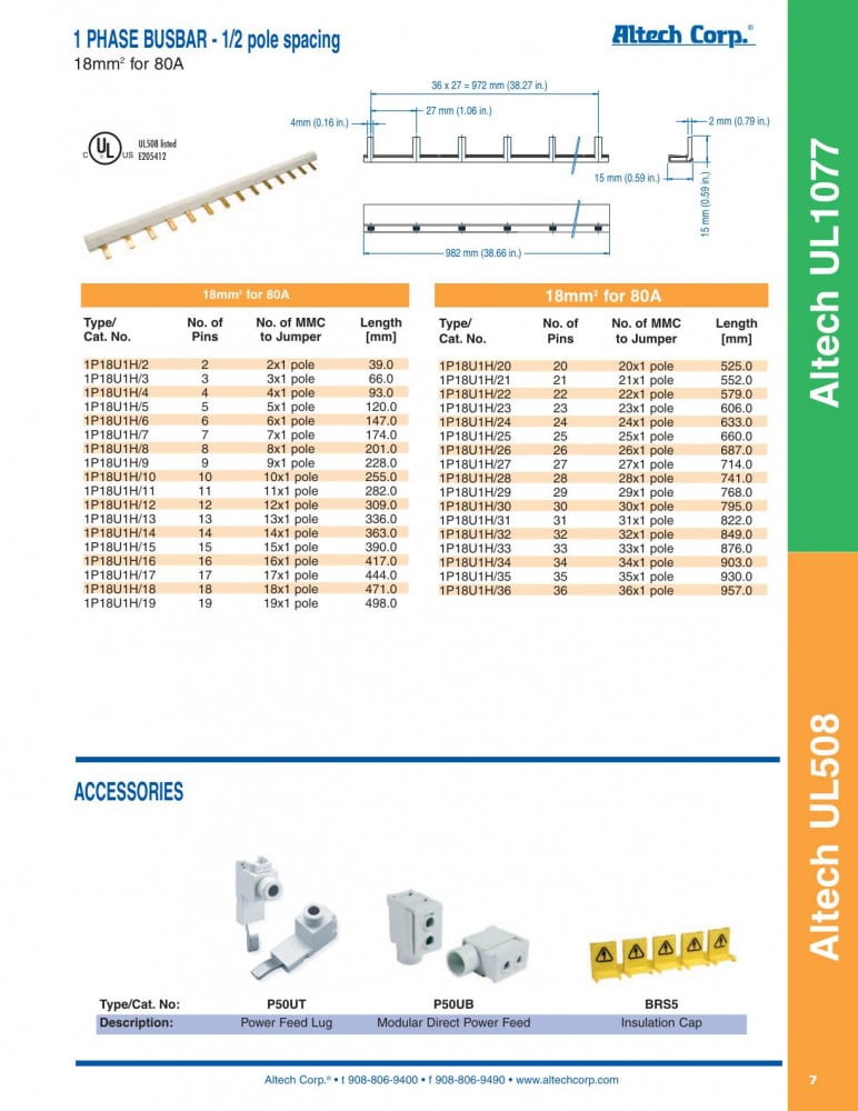 Altech busbar system document page 4