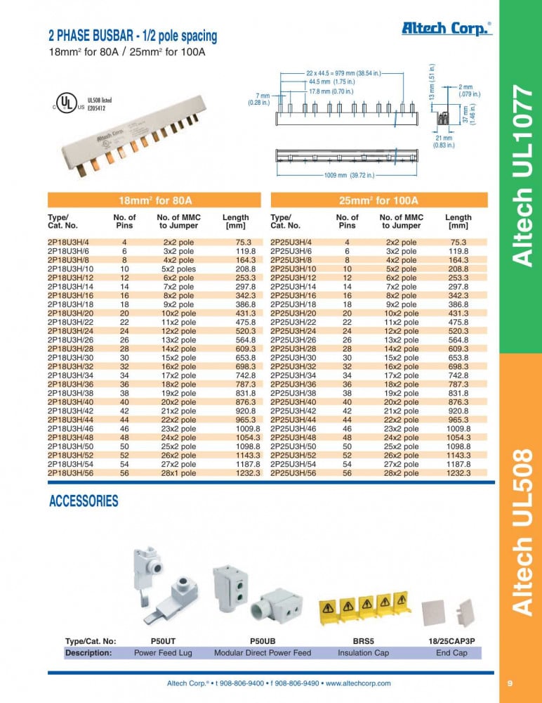 Altech busbar system document page 6