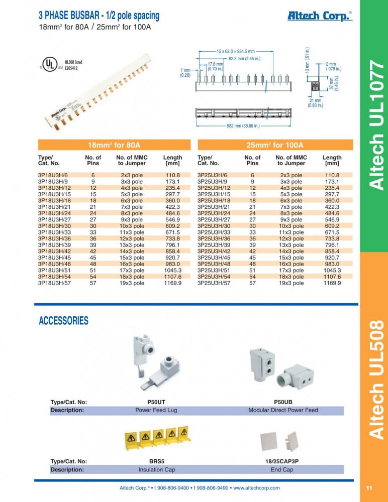 Altech busbar system document page 8