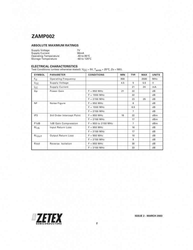 ZAMP002H6TA datasheet page 2