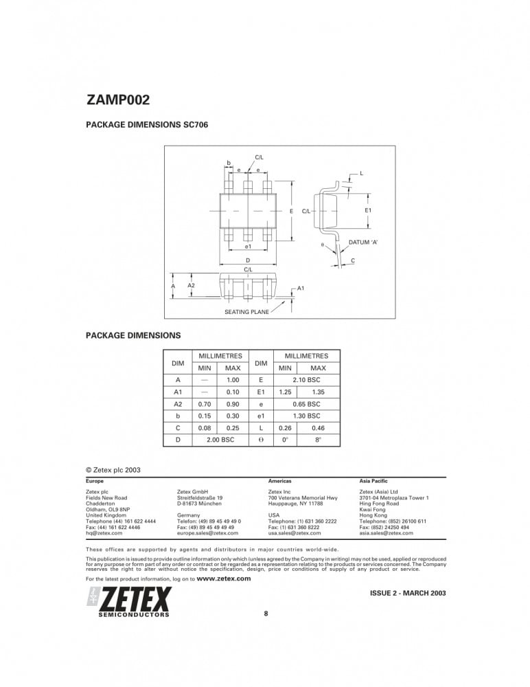 ZAMP002H6TA datasheet page 8