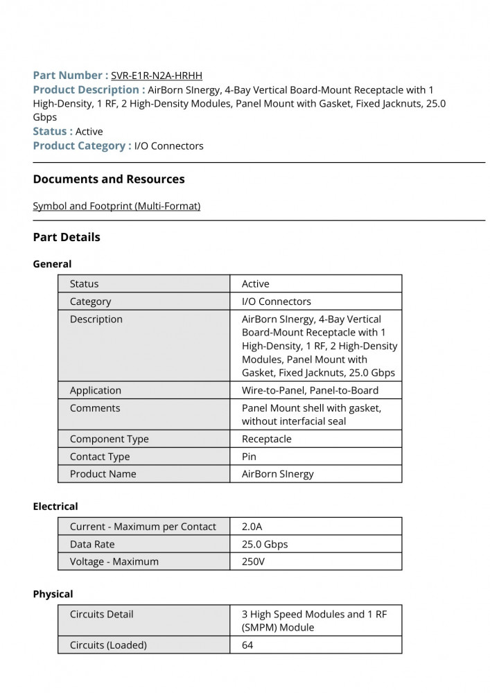 SVR-E1R-N2A-HRHH technical document image, page 1