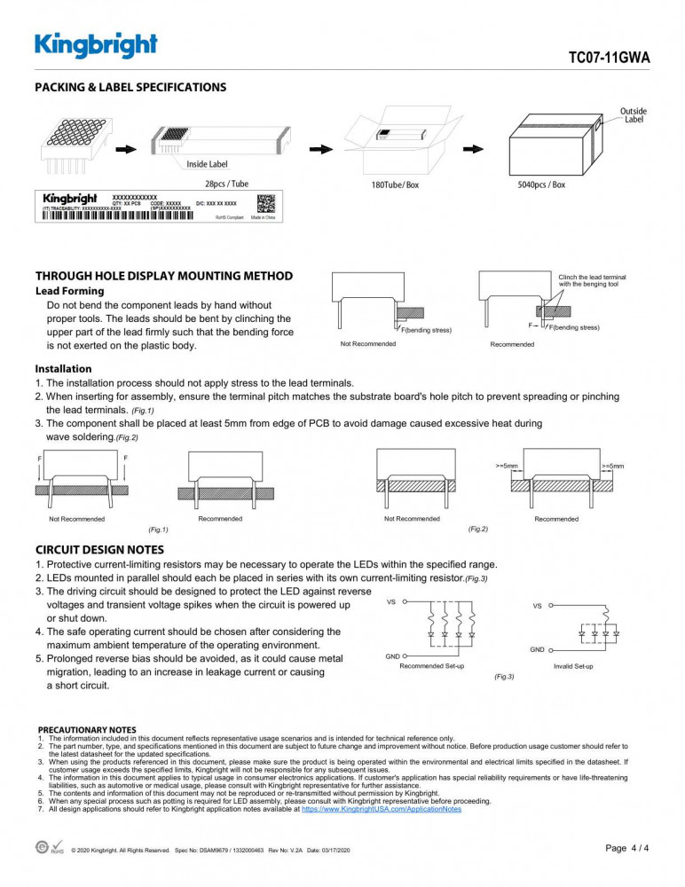 TC07-11GWA datasheet page 4