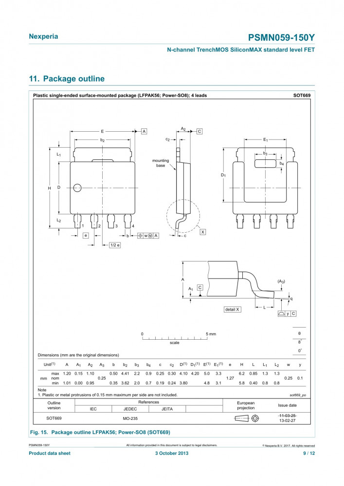 PSMN059-150Y datasheet page 9