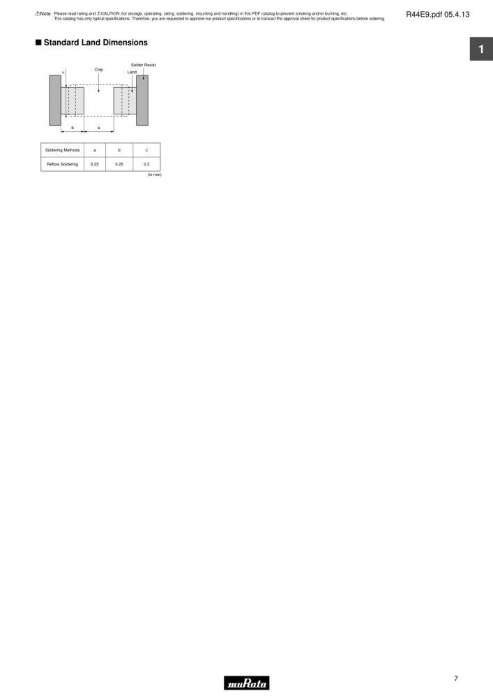 Murata NCP03 thermistor document page 2