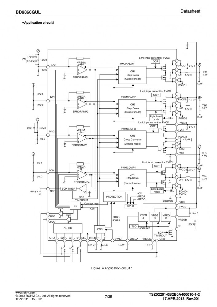 BD9866GUL-E2 technical document page 7