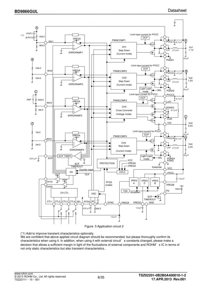 BD9866GUL-E2 technical document page 8