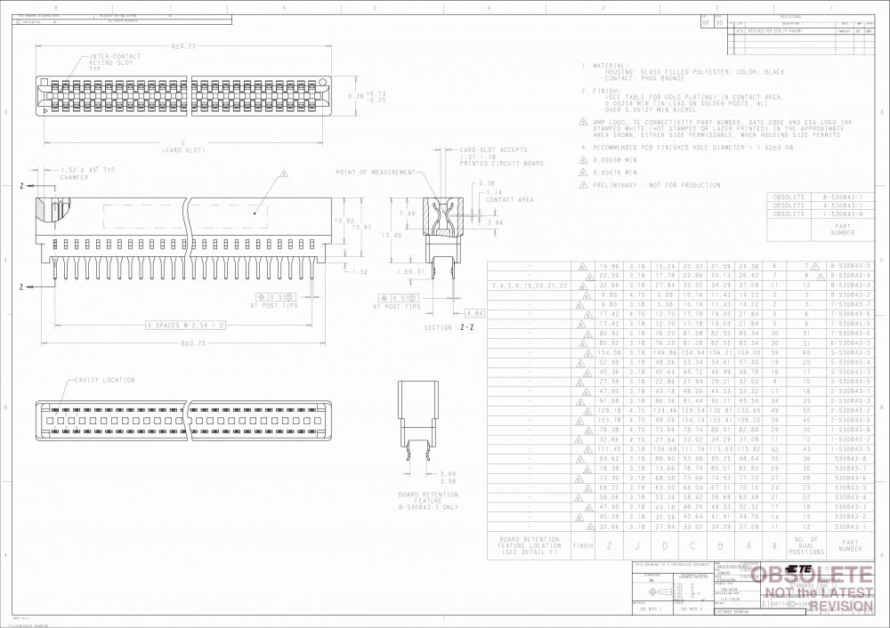 TE Connectivity 5530843-3 drawing page 1