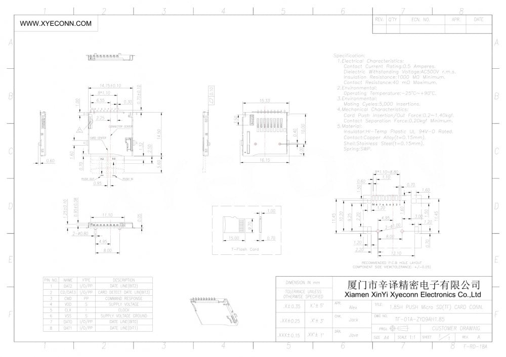 TF-01A-ZYD9AH1.85 technical document page
