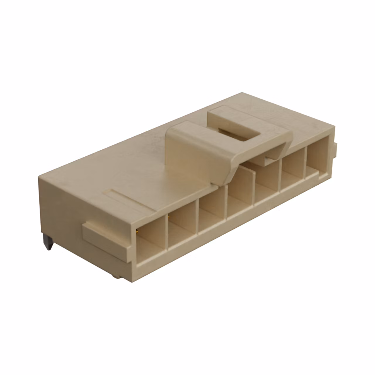Ultra-Fit Right-Angle Header, 3.50mm Pitch, Single Row, 7 Circuits, 0.38µm Gold (Au) Plating, Natural, Glow-Wire Capable, Tray for sale