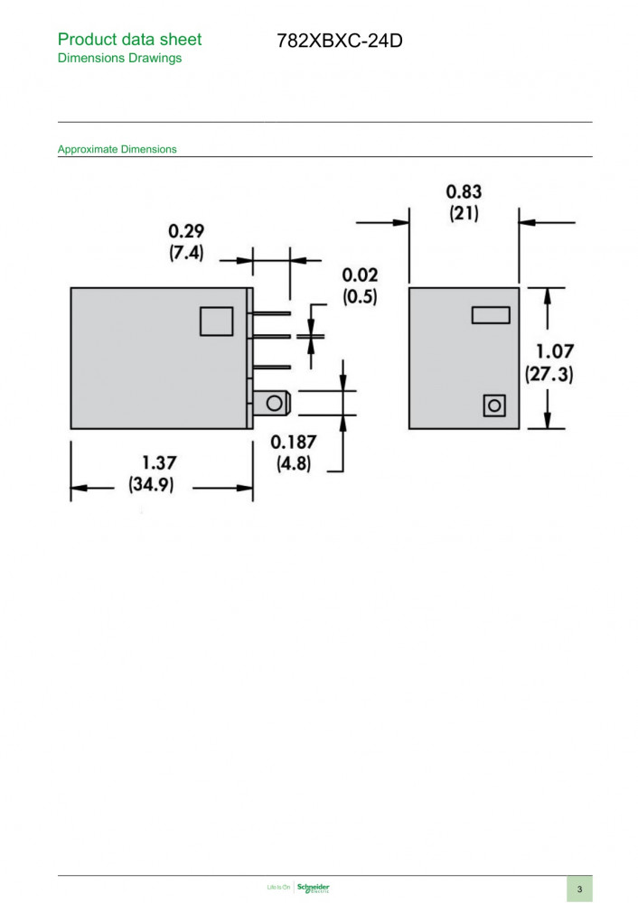 782XBXC24D technical document page 3