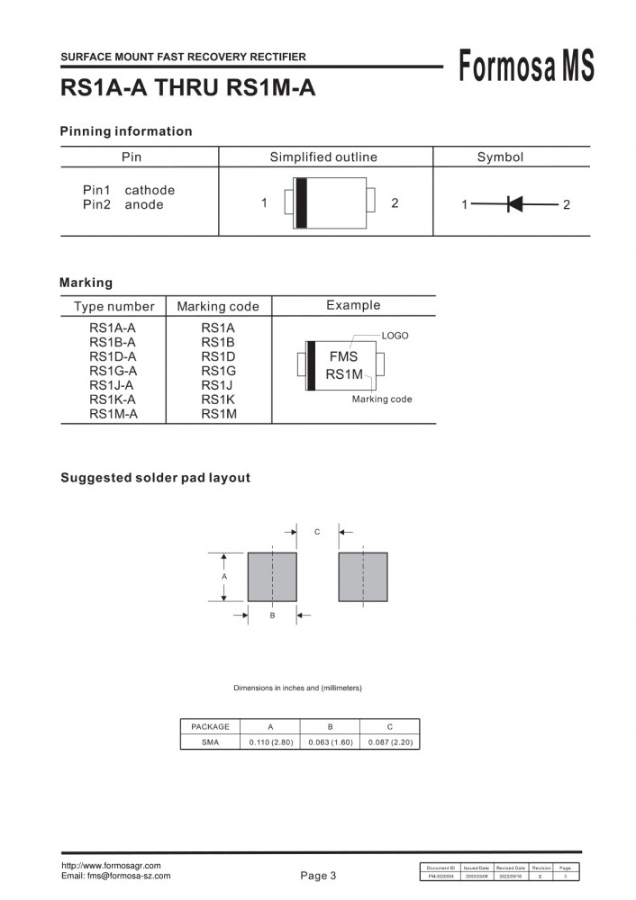 RS1G-A datasheet page 3