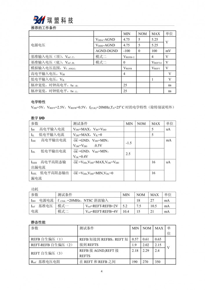 MS5510 datasheet page 4