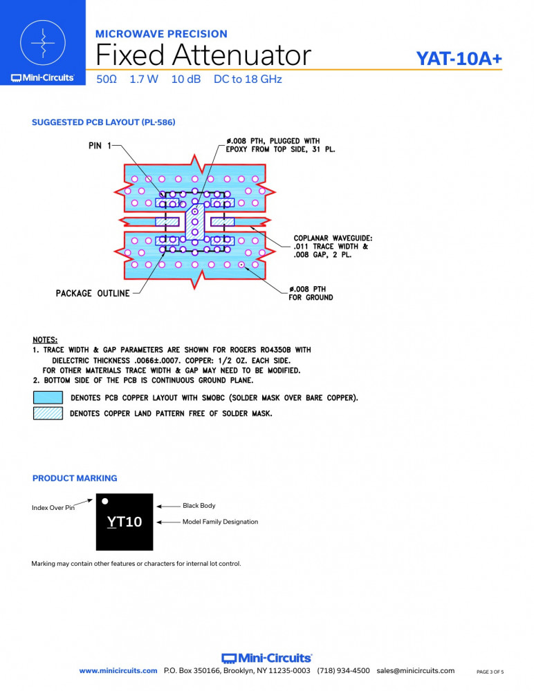 YAT-10A+ datasheet page 3