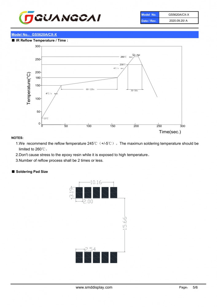GS5620CB-G specification page 5