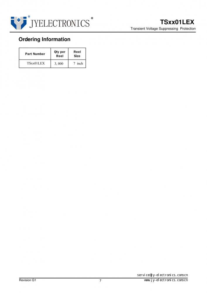 TS3601LEX datasheet page 7