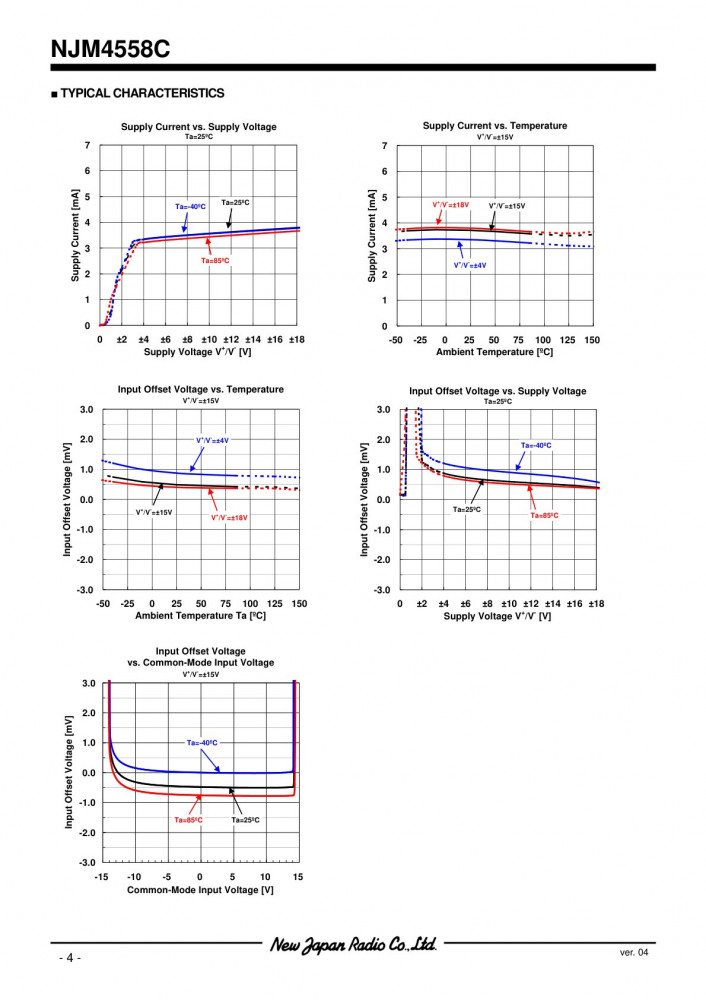 NJM4558CG-TE2 datasheet page 4