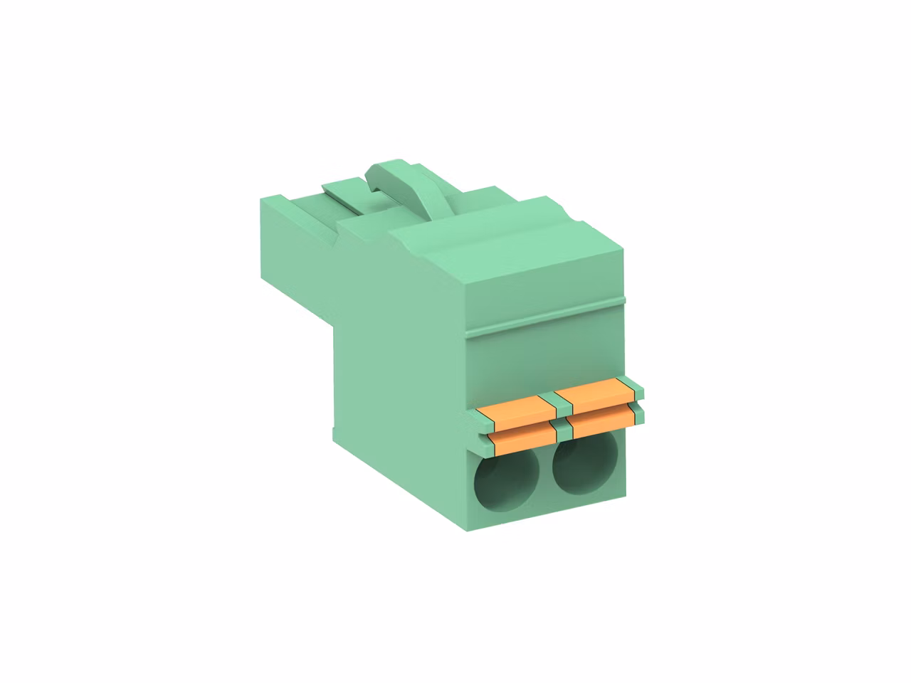 7.62mm Pitch Eurostyle Vertical PCB Header, with Retention Ends, 2 Circuits